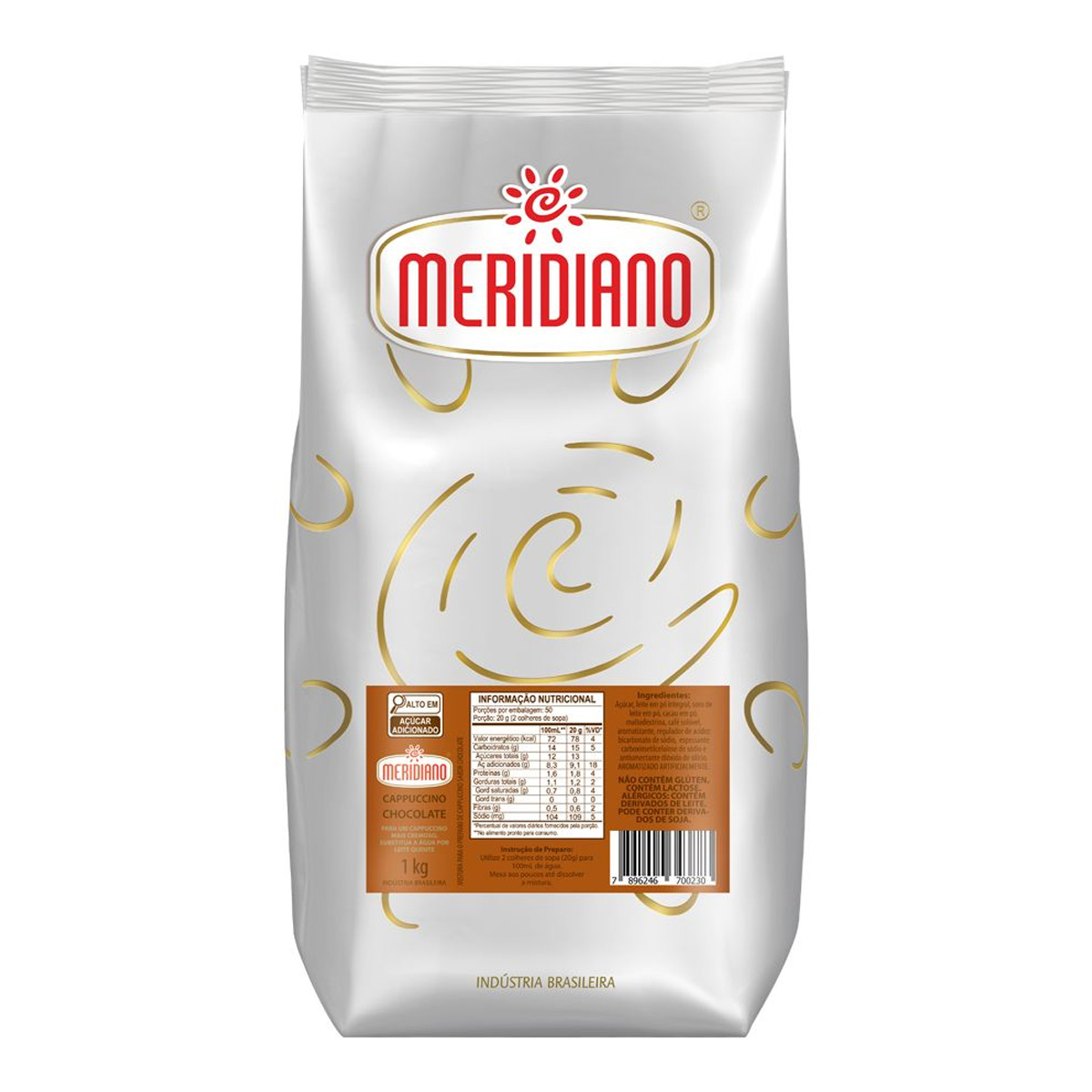 Cappuccino Meridiano Chocolate 1kg - Embalagem Econômica - Bem-vindo(a ...